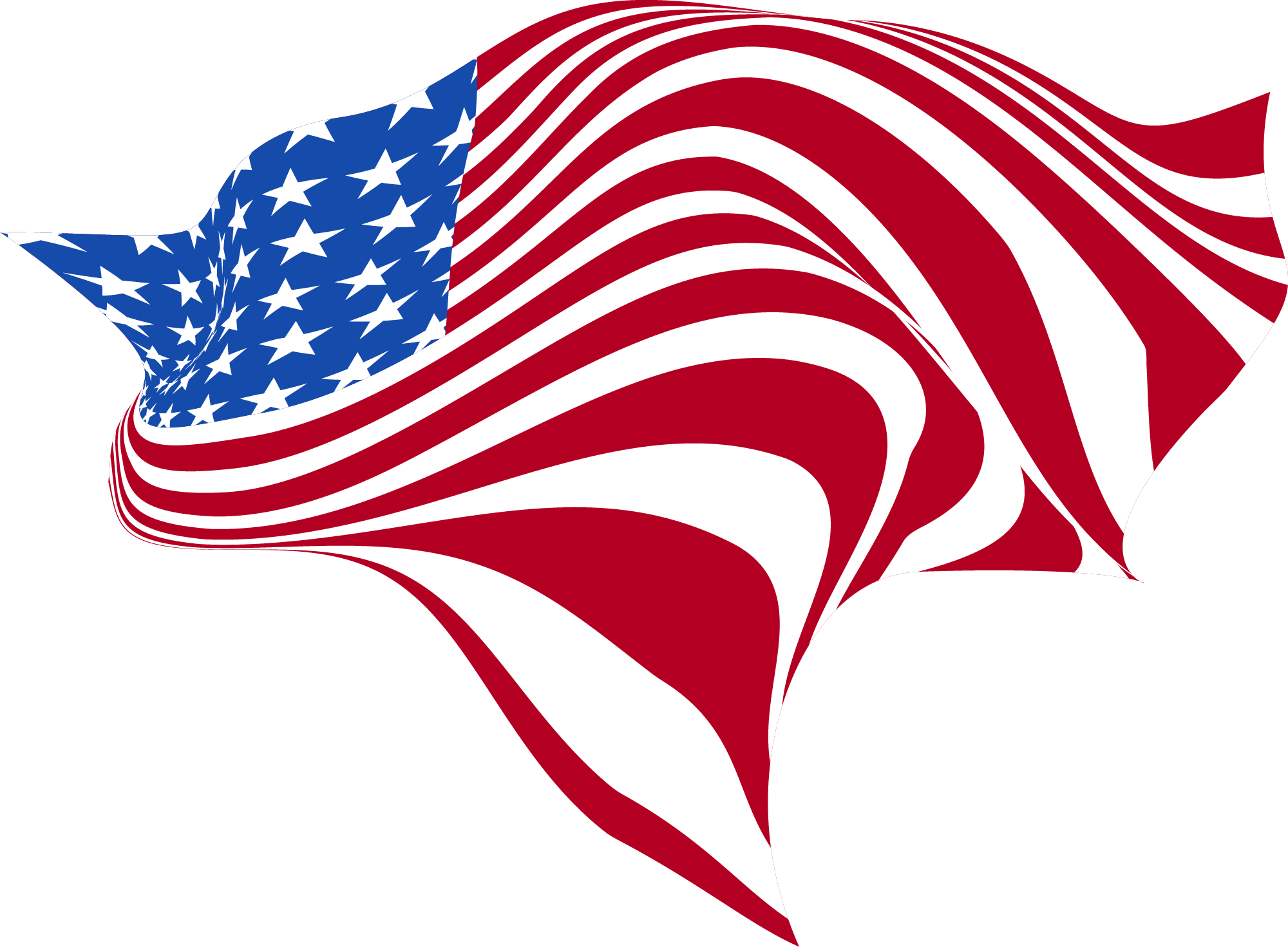 Wavy USA Flag PNG and Vector Collection - MyFreeDrawings