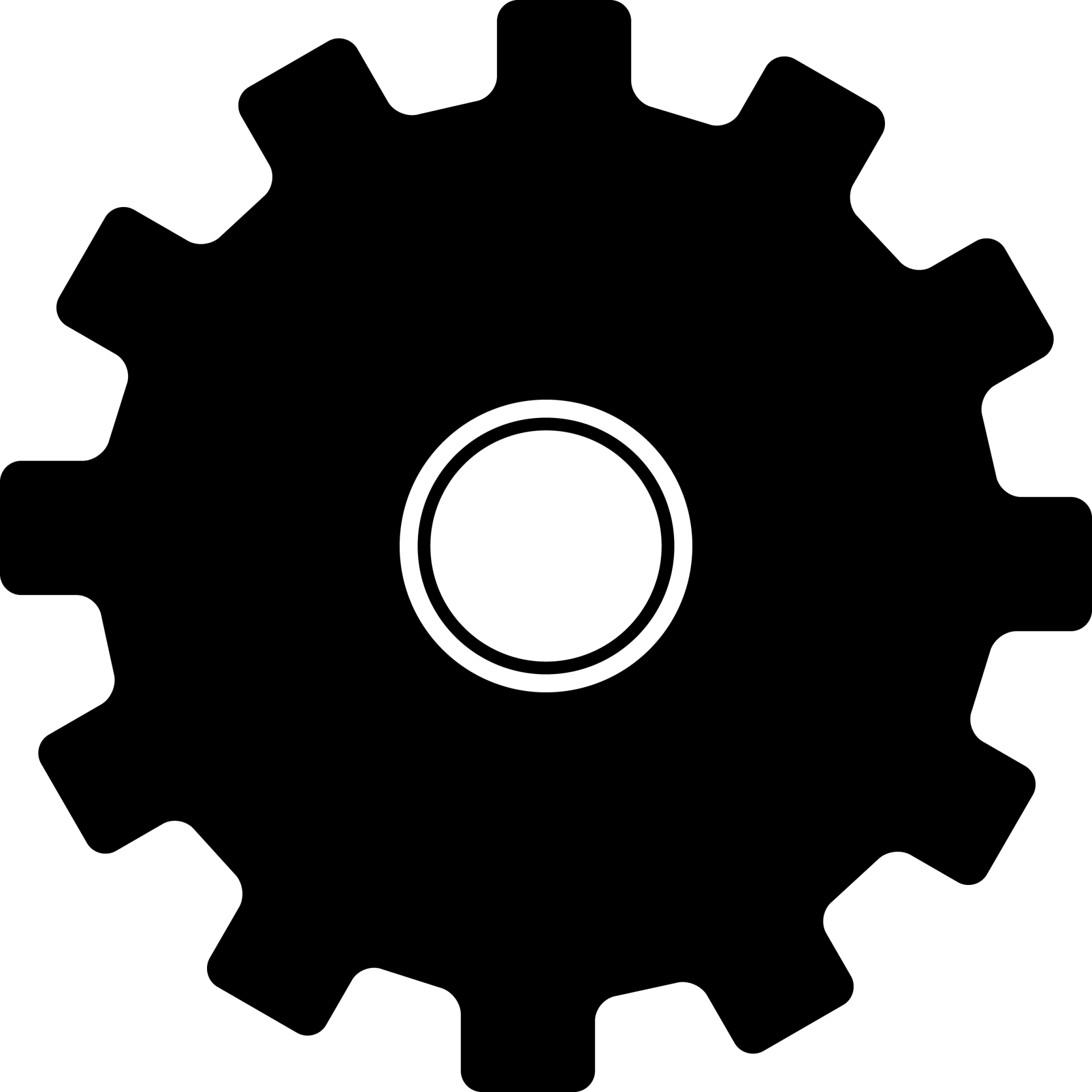 Gears Silhouette PNG Clip-art and Vector Set - MyFreeDrawings