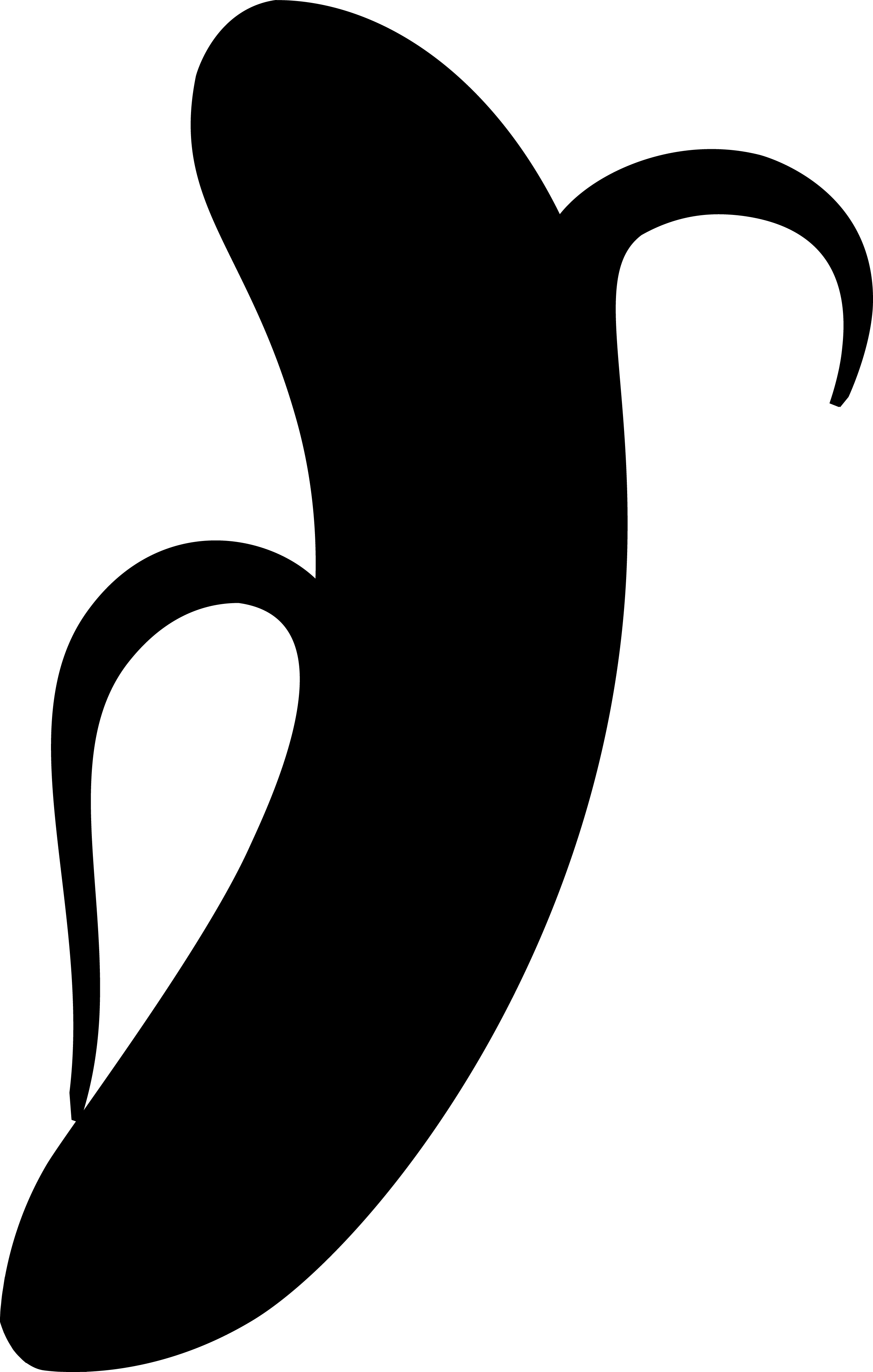 Fruit Shadow, Banana Dark, banana silhouette PNG Clipart - MyFreeDrawings